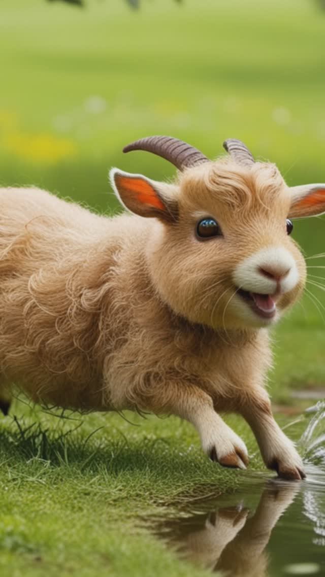 Козосвинка- Супергерой с рогами и свистом. #гибридыживотных #смешныеживотные #коза #вирусное