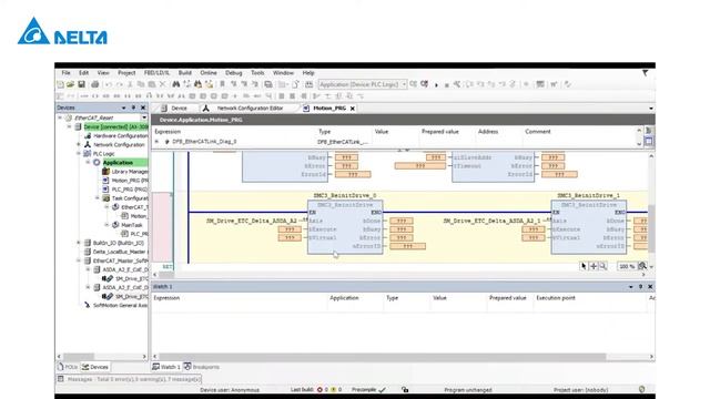 Delta PLC AX-308E Series Tutorial (18) - How to Reset the EtherCAT Master and Slave