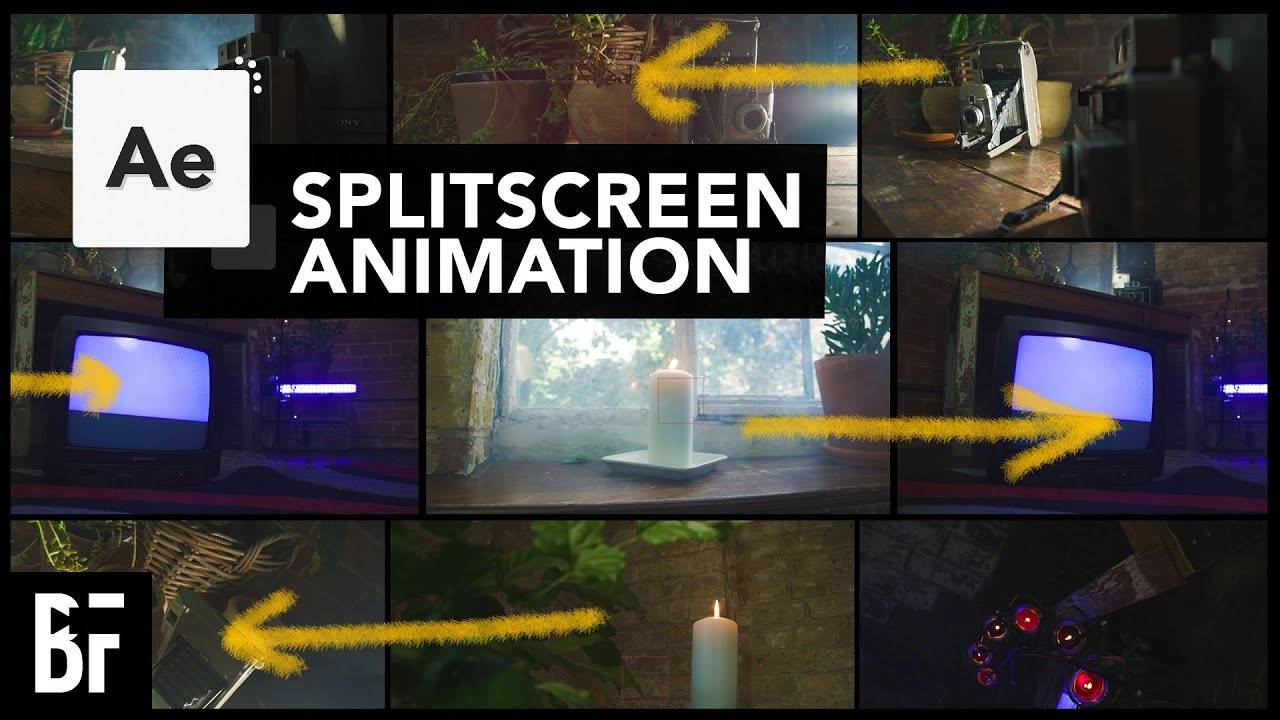 Анимация с разделением экрана - Руководство по After Effects