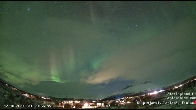 021. 2024-10-12  Northern Light Live Kilpisjärvi, Finland. North view