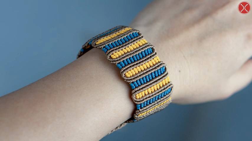 Macrame tutorial ｜ Very simple Boho style Macrame bracelet tutorial for men