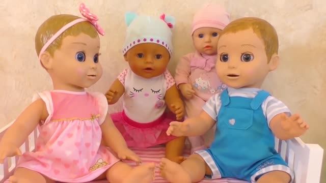 Сборник Диана и Рома куклы пупсики игры