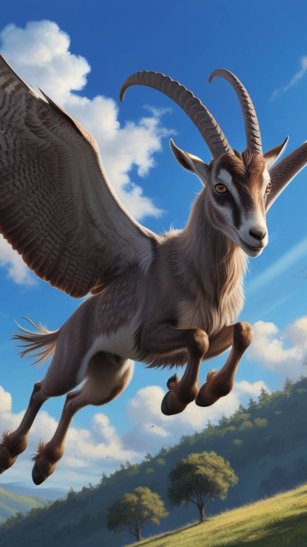 Козлоястреб- Летающий козел-ястреб!