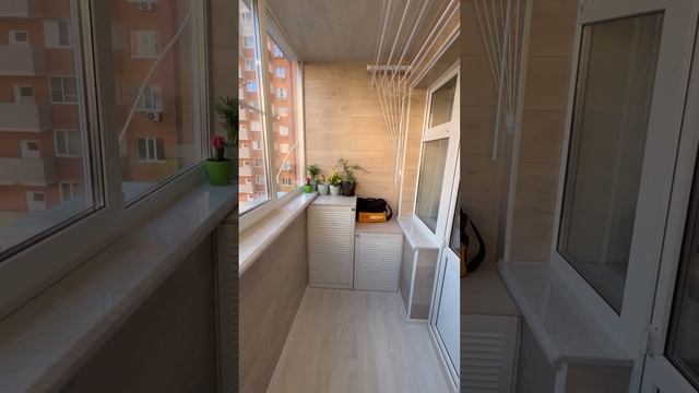 Сделали красивый ремонт на балконе и встроенную мебель ручной работы! Краснодар Восточка!