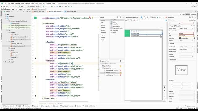 03 Создание RecyclerViewItem
