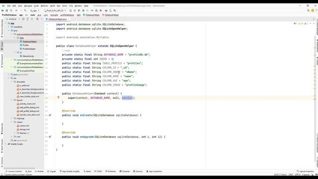 08 Создание DatabaseHelper