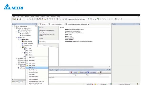 Delta PLC AX-308E Series Tutorial(7)-How to Connect to the Temperature Sensors via RS-485 Interface