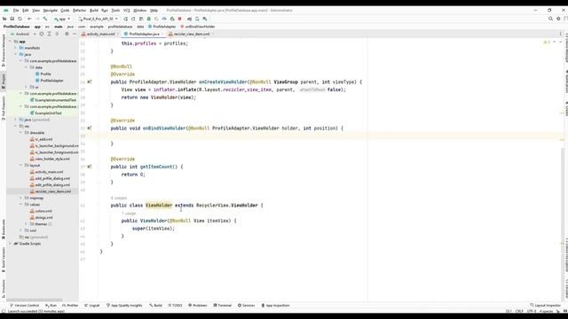 06 Создание ProfileAdapter