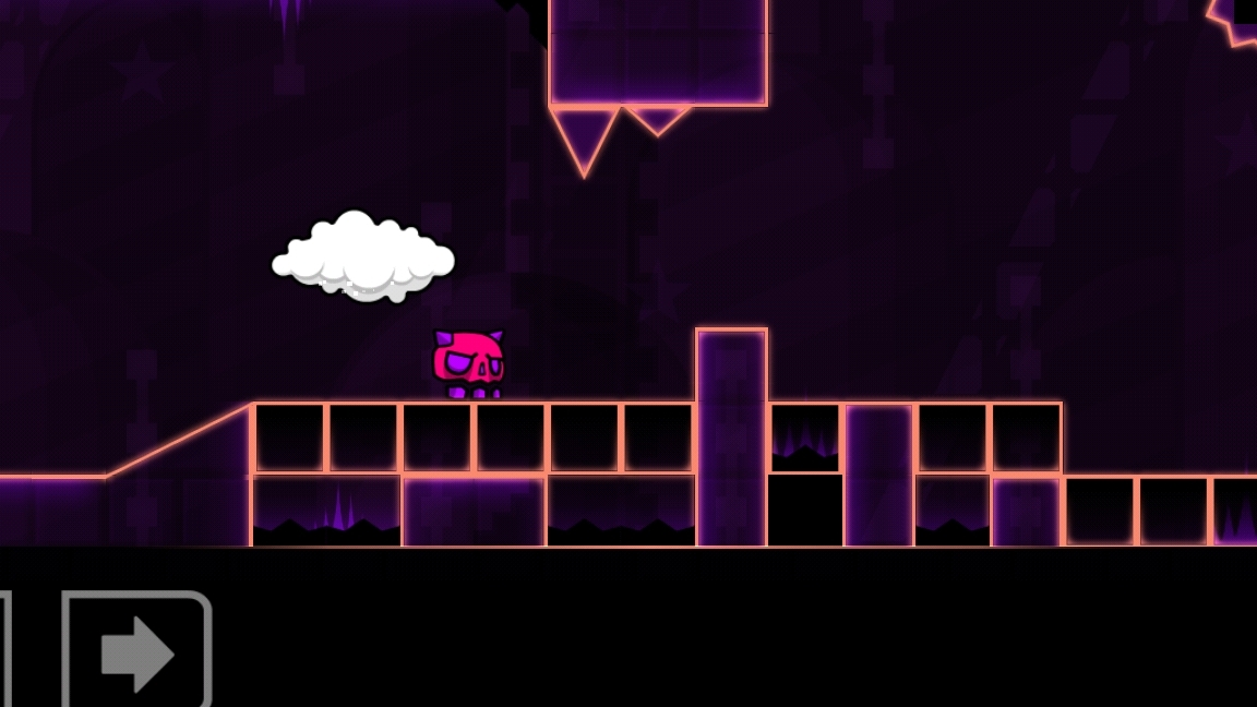 Несколько страшных уровней в геометрия дэш