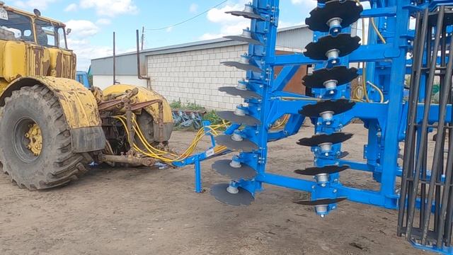 Борона мульчировщик Пульсар  (складывание крыльев)