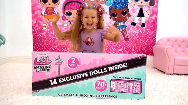 Диана и Рома играют в Волшебное колесо & Сюрпризы ЛОЛ