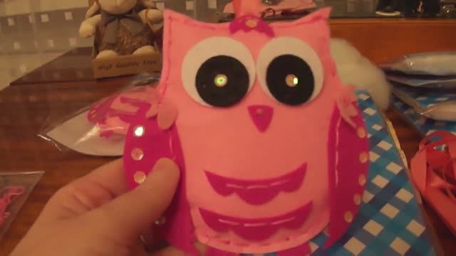 Сова из фетра