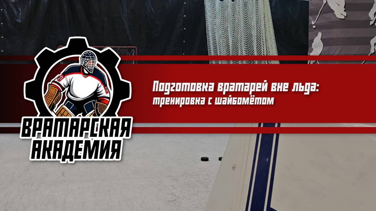 Подготовка хоккейных вратарей вне льда - тренировка с шайбомётом | Вратарская академия | Челябинск