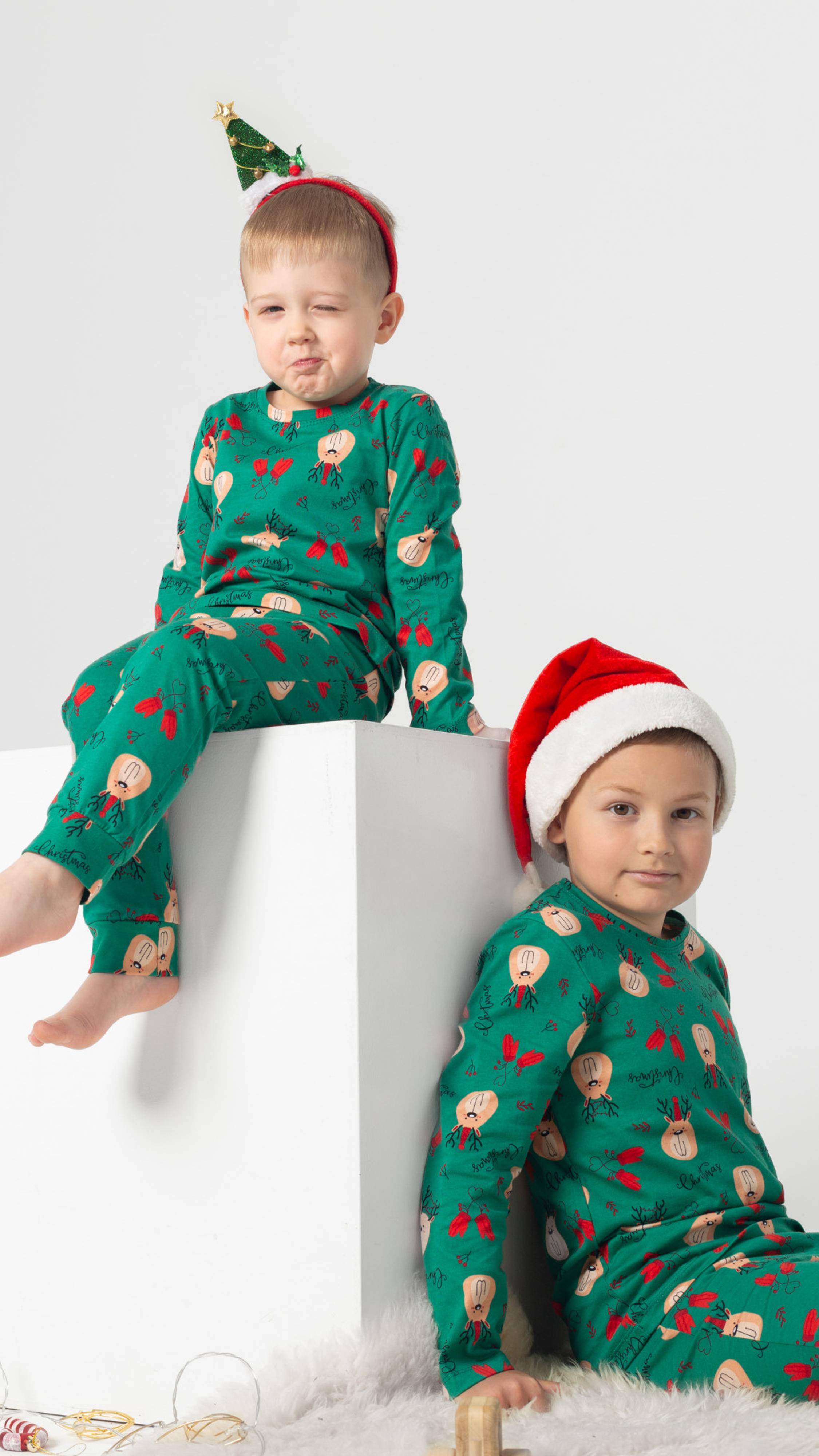 Детская пижама на новый год! Новогодние каникулы с комфортом!Хлопковая Пижама