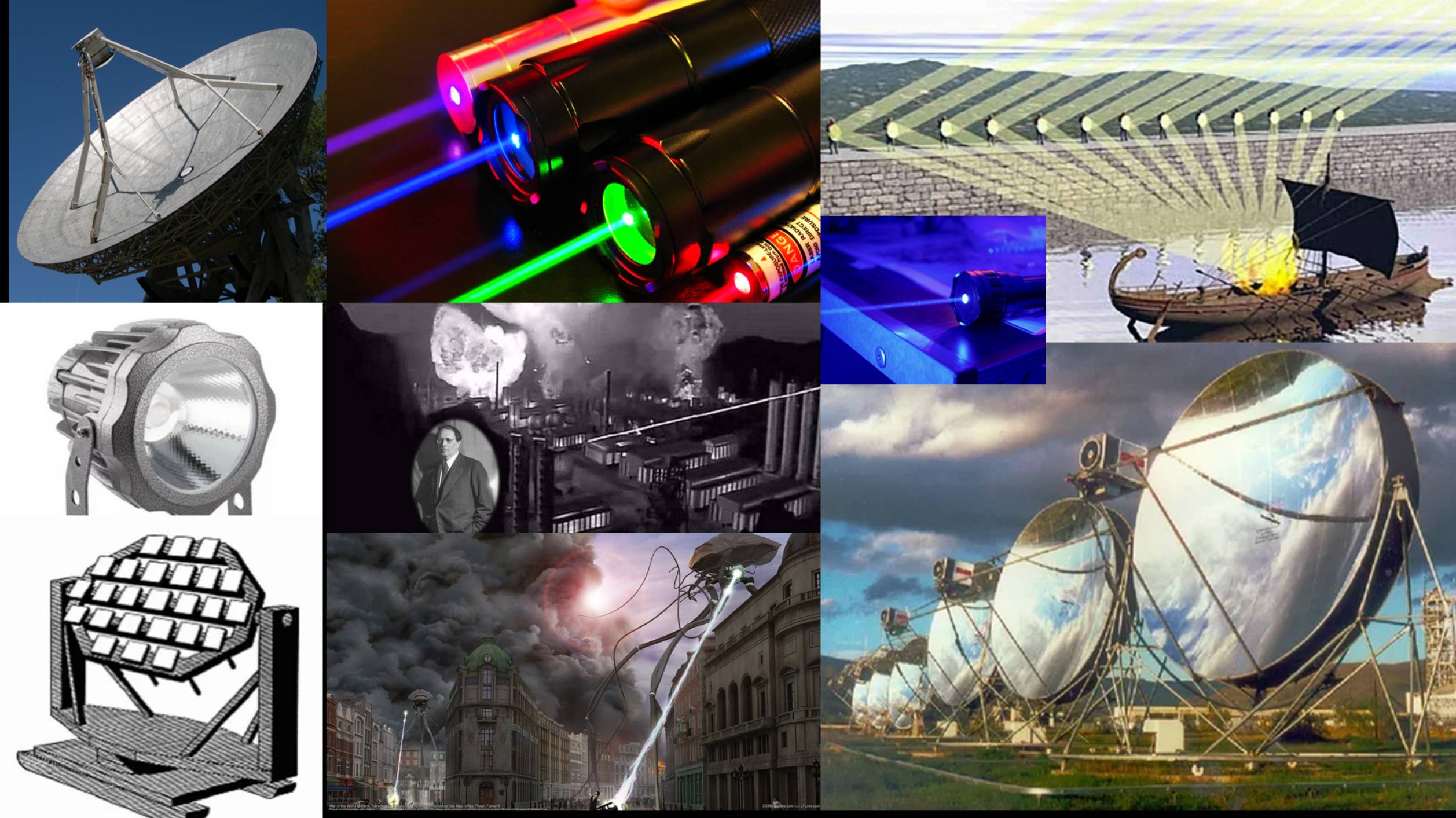 От жгущих зеркал Архимеда до лазера