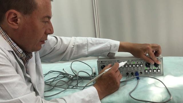 Режим: спрей-коагуляция (для удаления сухих новообразований бесконтактным методом)