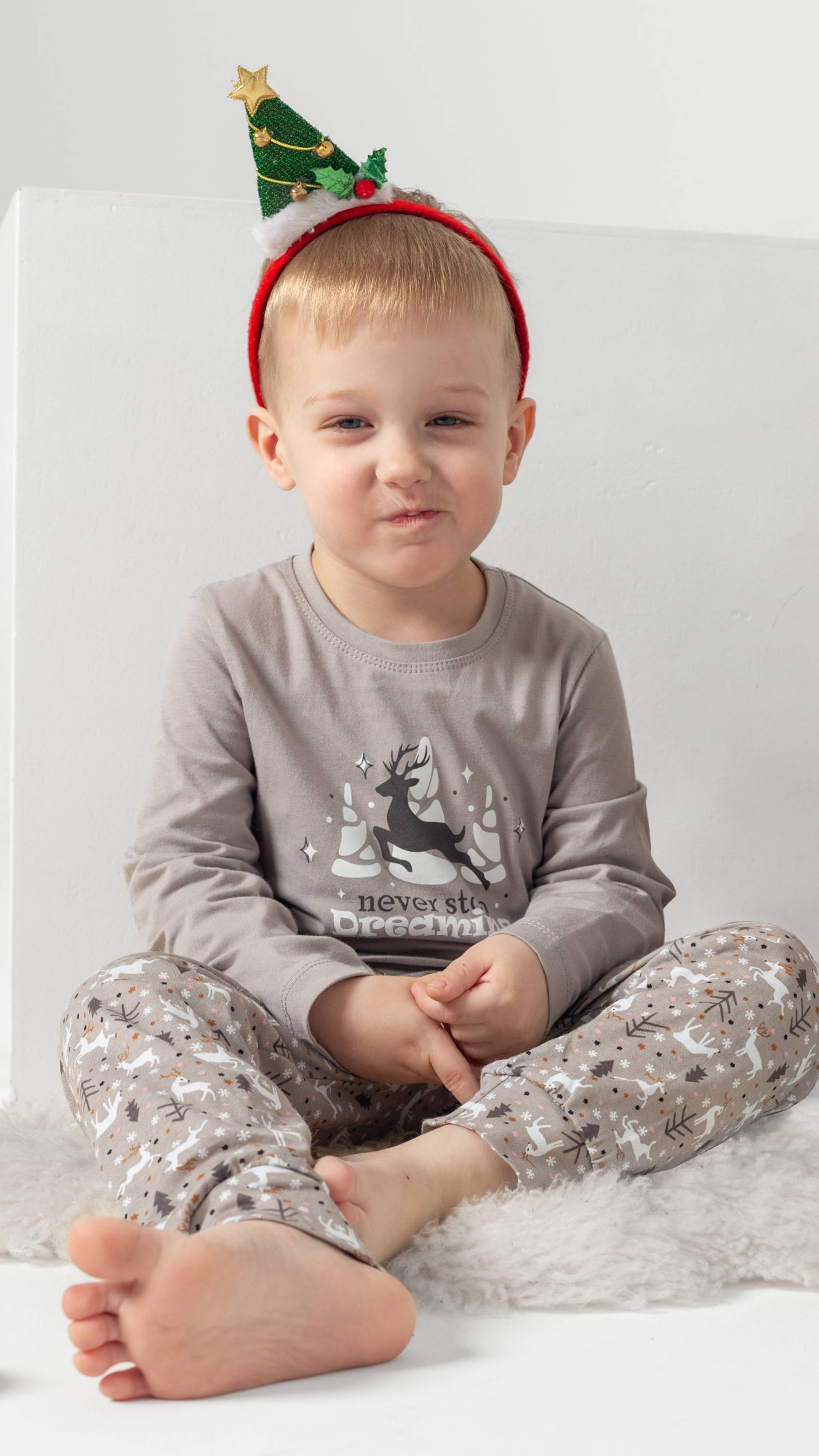 Детская Хлопковая Новогодняя Пижама от Домтрик! Отличный Подарок для Вашего Ребенка