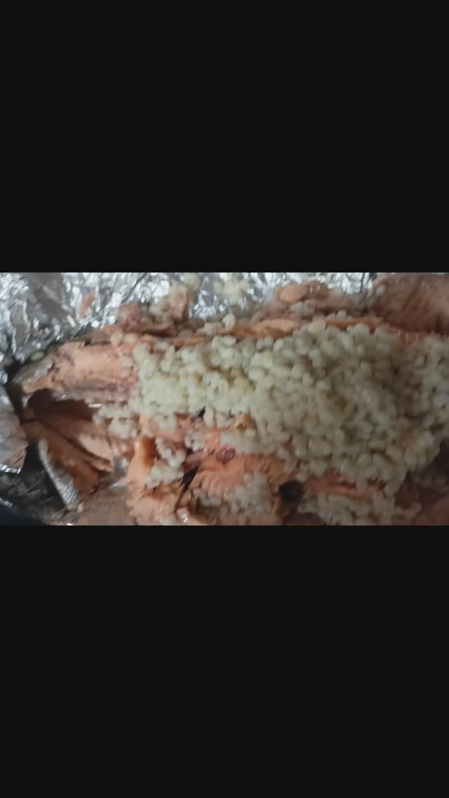 Форель с перловкой