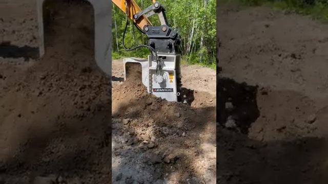 Траншеекопатель KTR 1_После доработки экскаватора, глубина 1,5 м