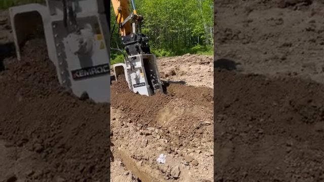 Траншеекопатель KTR 1_После доработки экскаватора, глубина 1,5 м