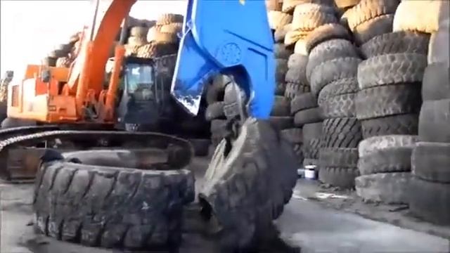 Утилизация шин резка шин ножницами ARDEN от 1 до 7 т