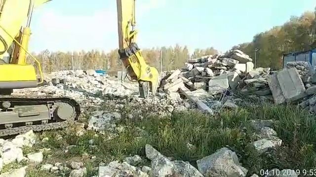 Работа крашера IFP19Х в Рязани на экскаваторе SDLG E6210F