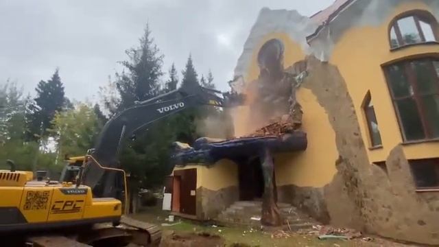 Гидроножницы IFP 19 X INDECO на Volvo EC250DL, ООО «СПЕЦРУССТРОЙ», демонтаж коттеджа с ЖБ каркасом