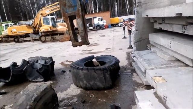 Резка шин КГШ гидроножницами Arden