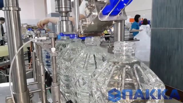 Линия розлива питьевой воды в ПЭТ бутыли 5 литров (ПК Пакка)