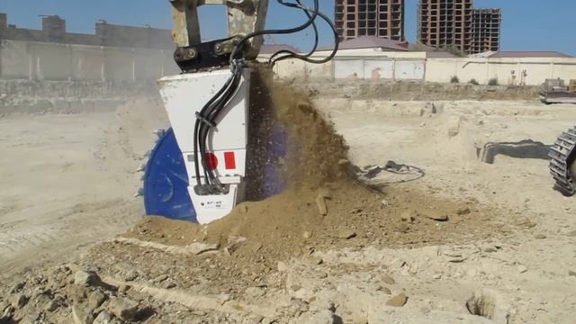 Дисковая фреза DMW220 KEMROC отрывка траншеи в бетоне, граните