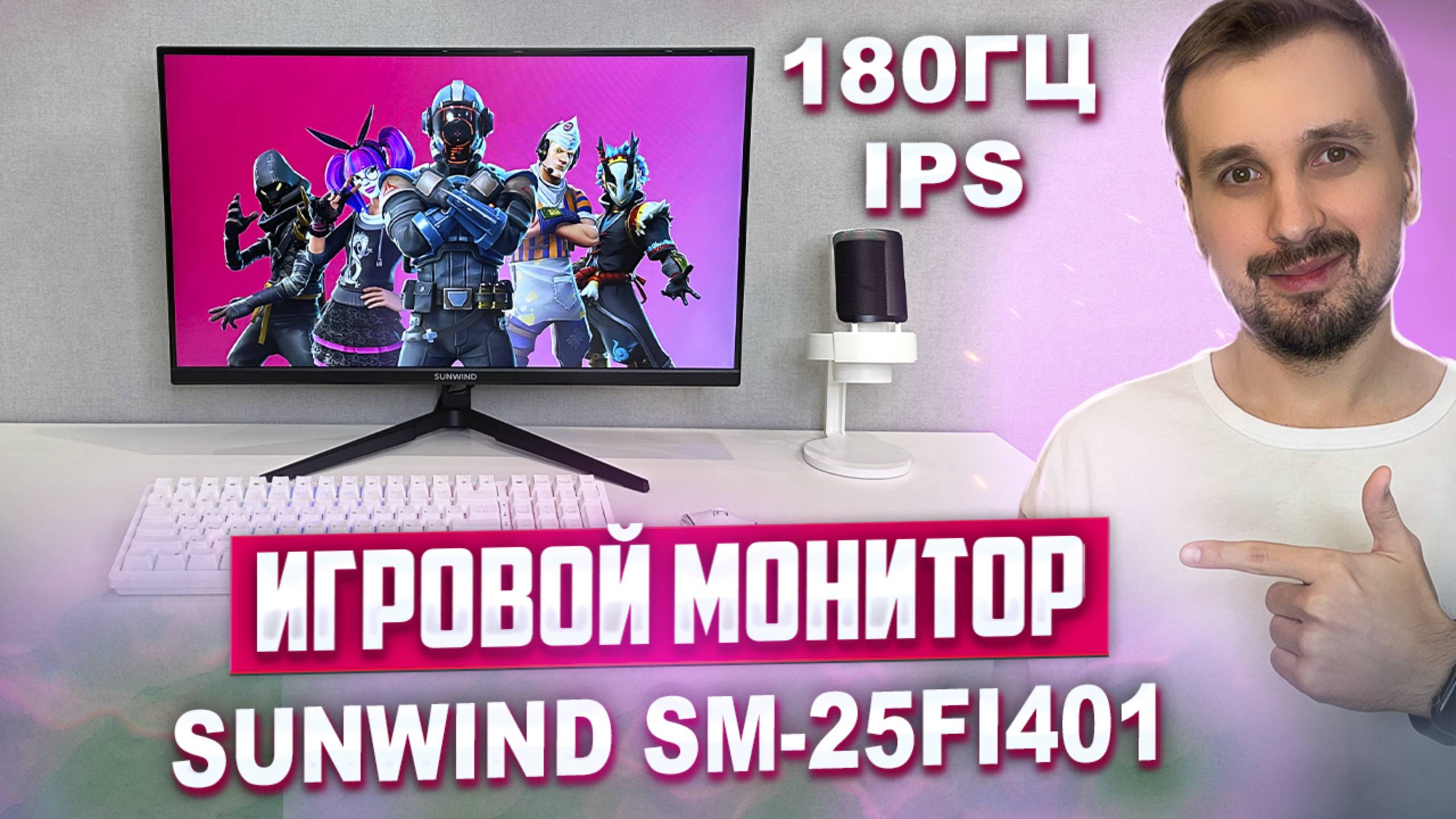 Мощный игровой монитор для бюджетной сборки ПК - SunWind 24.5" SM-25FI401