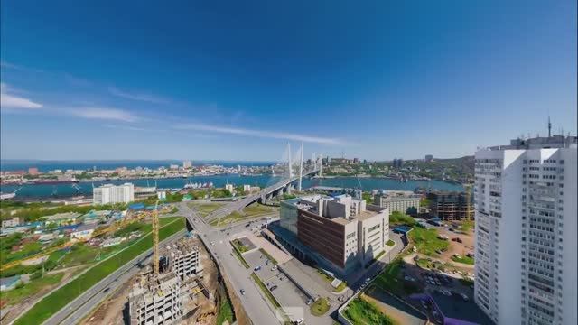 Обзорная съемка с эксплуатируемой крыши. ЖК «Театральный»