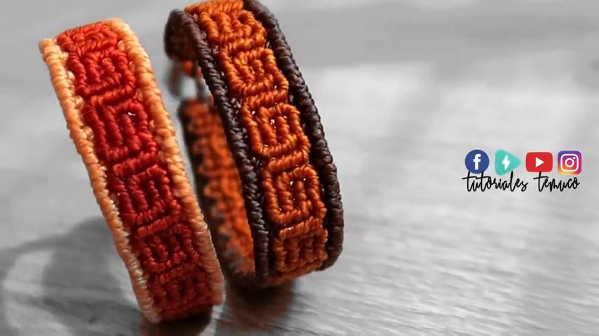 Pulsera Grecas Griegas » 🌾 tutorial ｜ como hacer pulsera de hilo ｜ diy ● Macrame #190