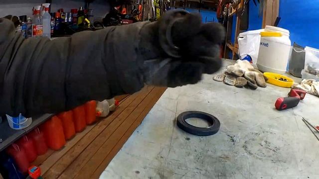 Yamaha Grizzly 125 ремонт часть 2, задний мост, ступица, подшипники.