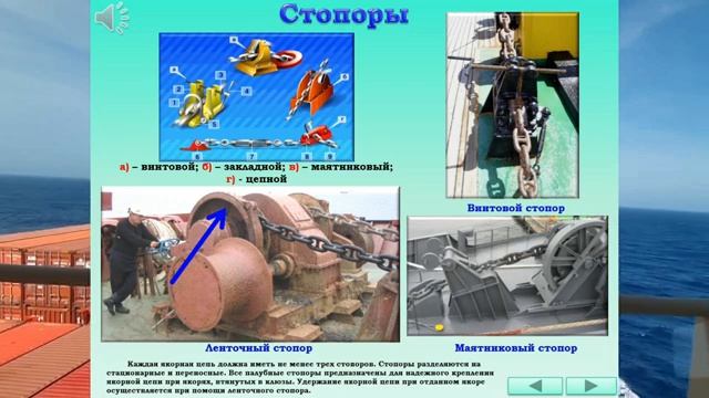 7. Якорные стопоры