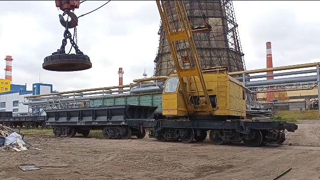железнодорожный кран КЖДЭ-25 с магнитом.mp4