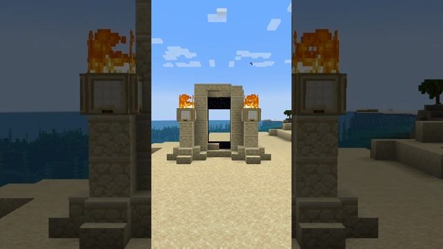 ещё больше видео на канале, подпишись) #майнкрафт #постройки #портал #майнкрафтпостройки #shorts