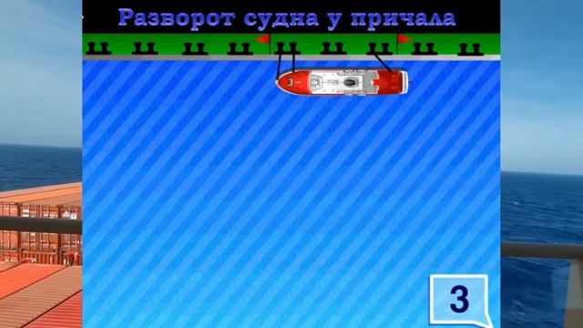 10. Разворот судна у причала