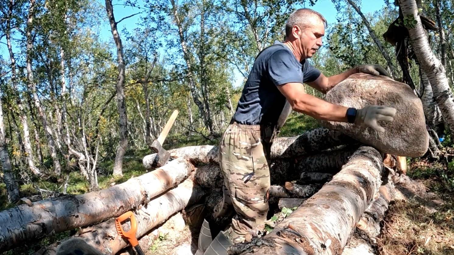 + 26.Тундра, Рыбалка на озере. Поход в лес.
