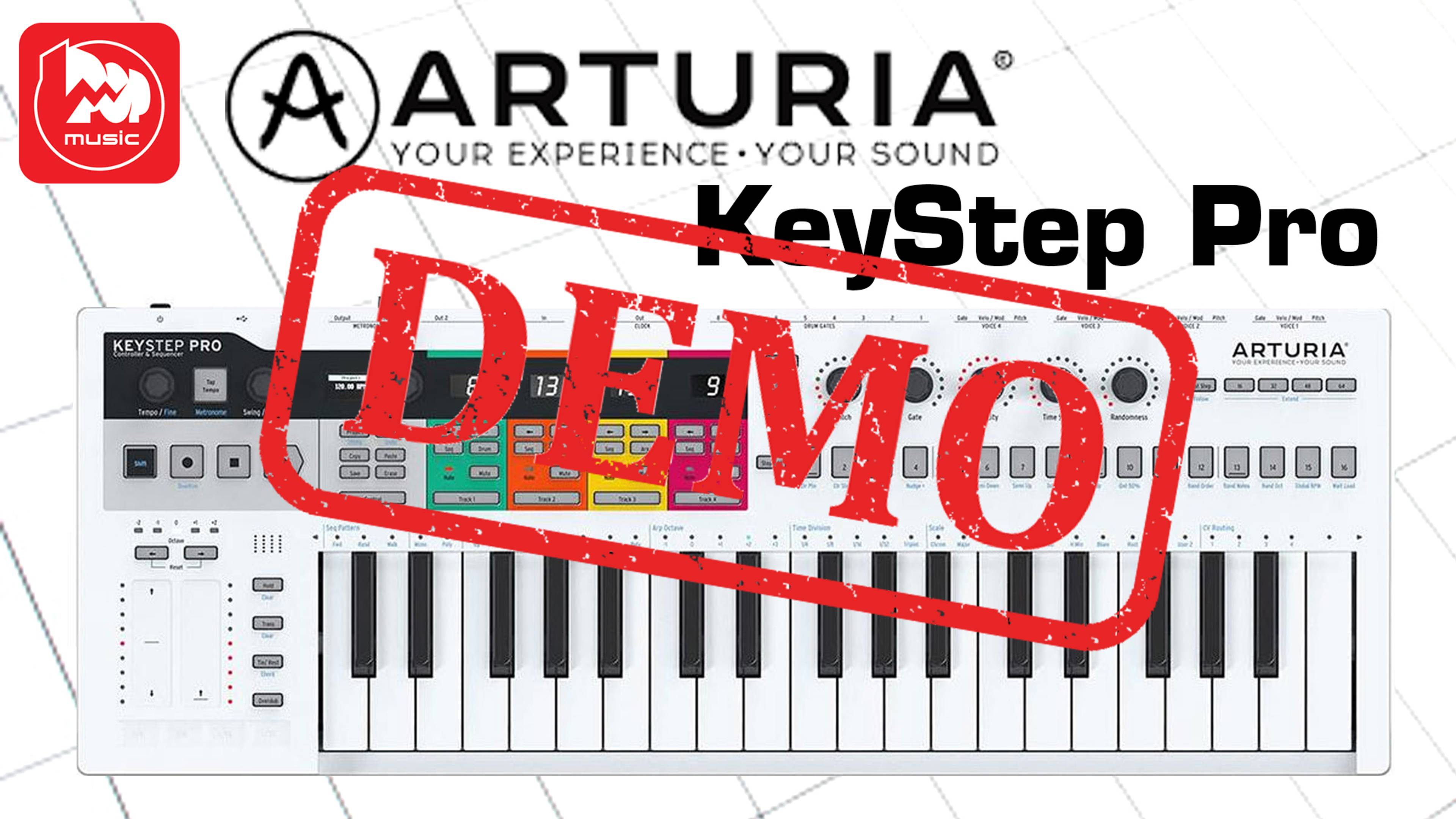 MIDI-контроллер ARTURIA KeyStep Pro - демонстрация звучания