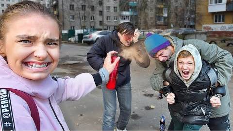 СЕСТРА ЗАЛИЛА ПЕРЦЕМ БЫДЛО. НАШЕЛ И НАКАЗАЛ ГОПНИКОВ
