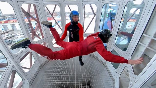 Первый полет в аэротрубе