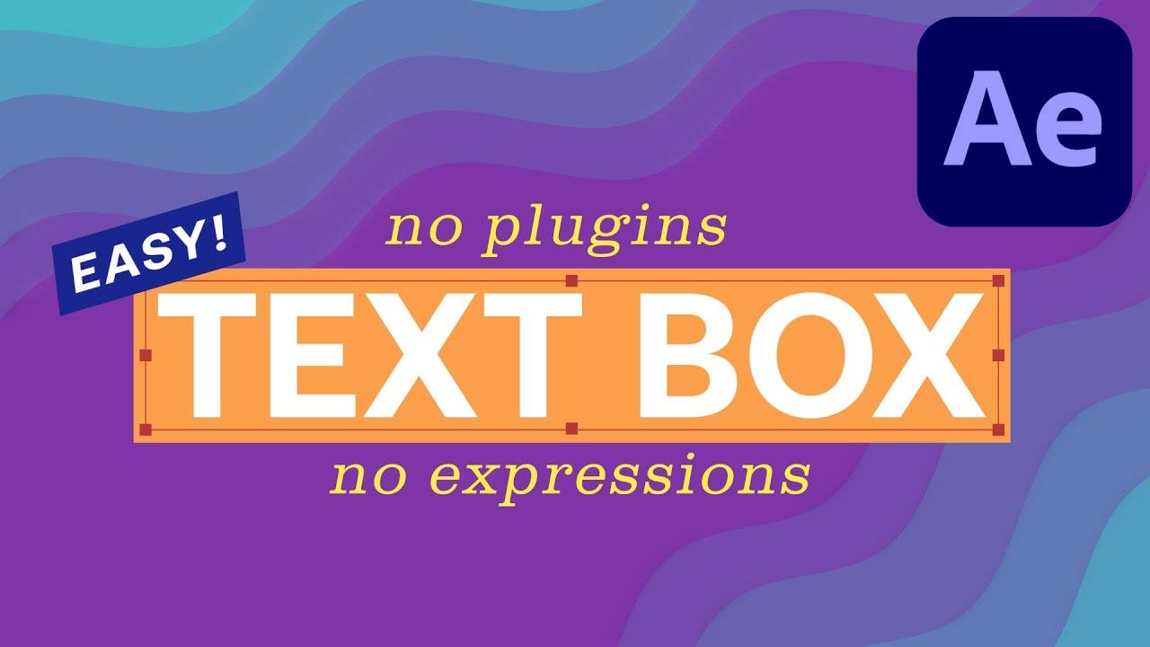 Простое текстовое поле - Без плагинов, без выражений _ Руководство по After Effects (1/2)