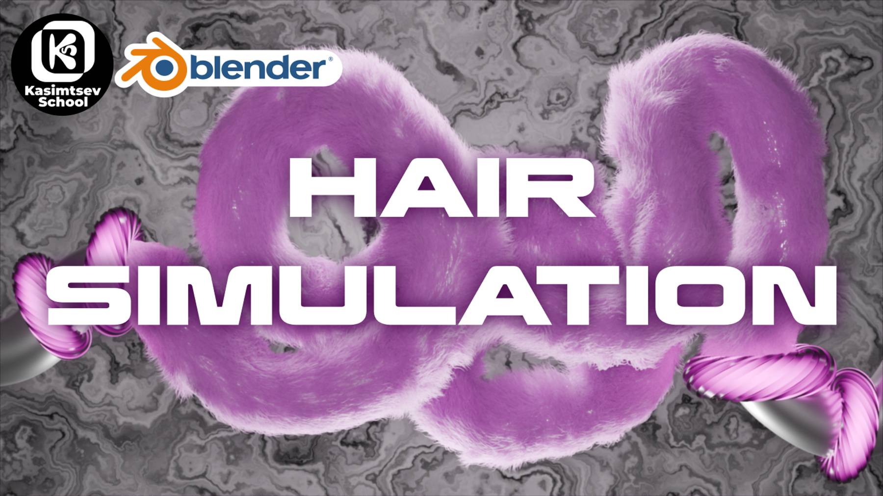 Hair simulation композиция | blender 3d для новичков