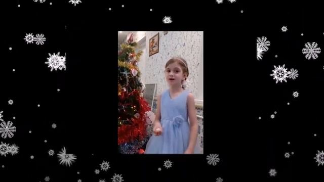 Десткая новогодняя песня "Снежиника"