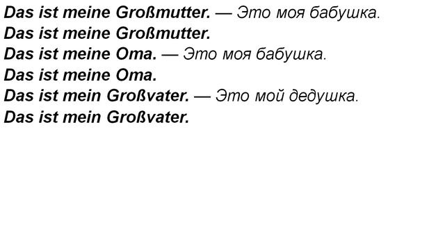 Wer ist das. Это моя семья и друзья