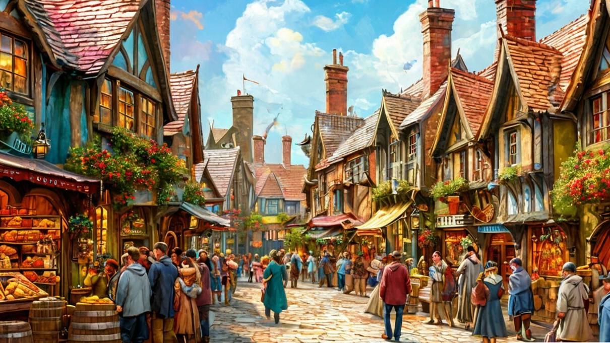 Хогвартс Наследие! Прогулка по прекрасному Хогсмиту!