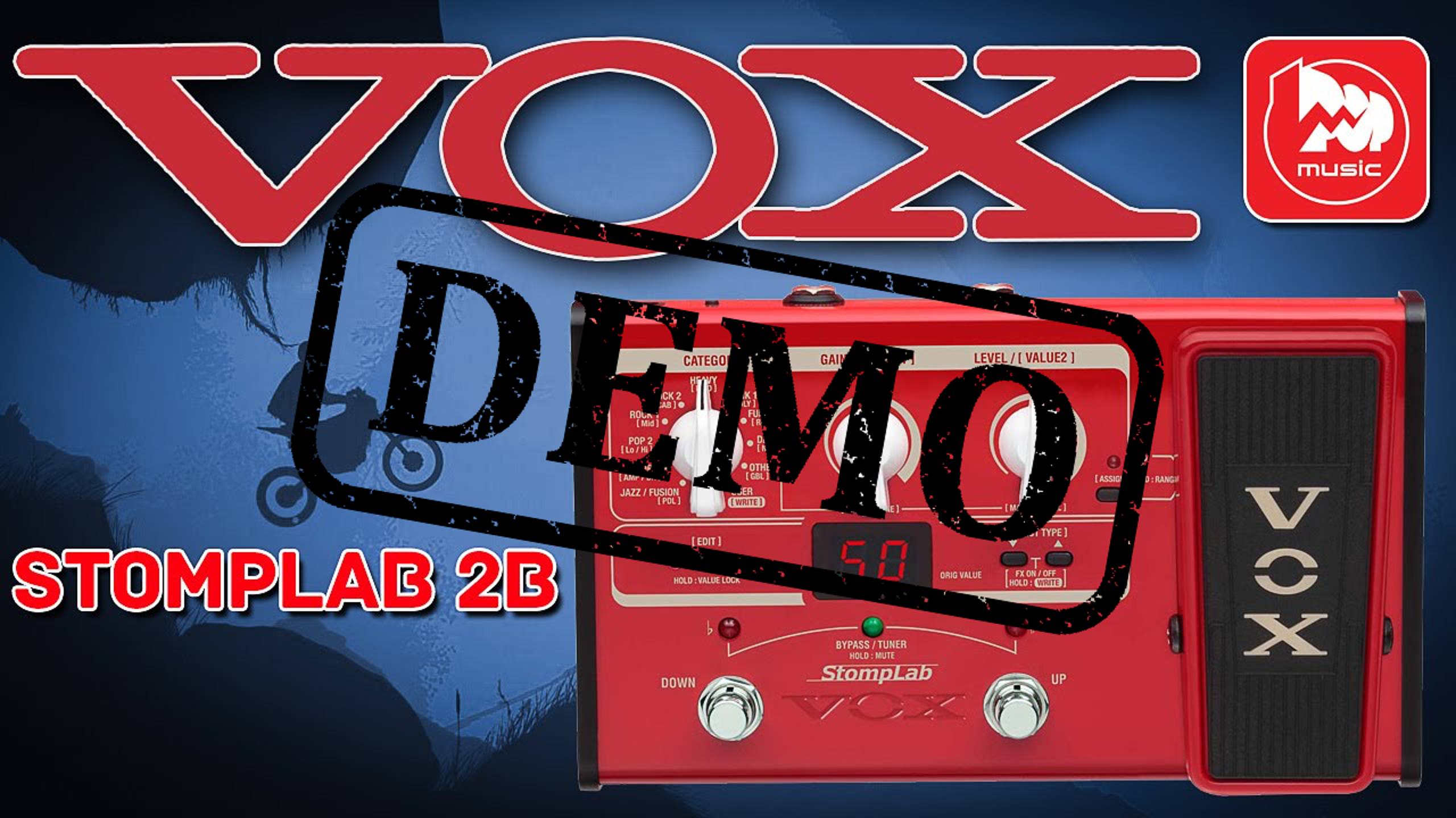 Басовый процессор VOX STOMPLAB 2B  - демонстрация звучания