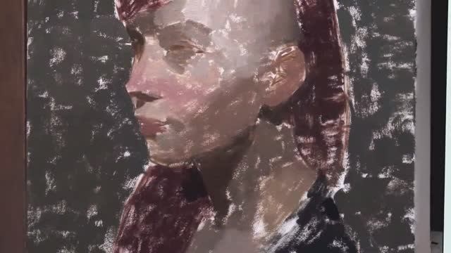 Масляня живопись. Портрет в технике alla prima (за один сеанс)