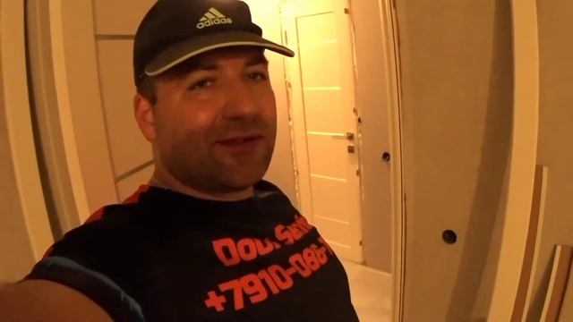 Установка дверей системы "Книжка".